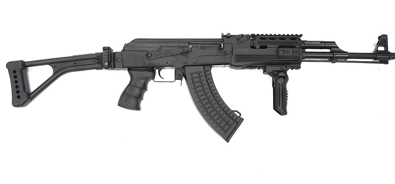 Купить Автомат Cyma АК Tactical, тактический обвес (cm028u) 125 м/с (Б/У)