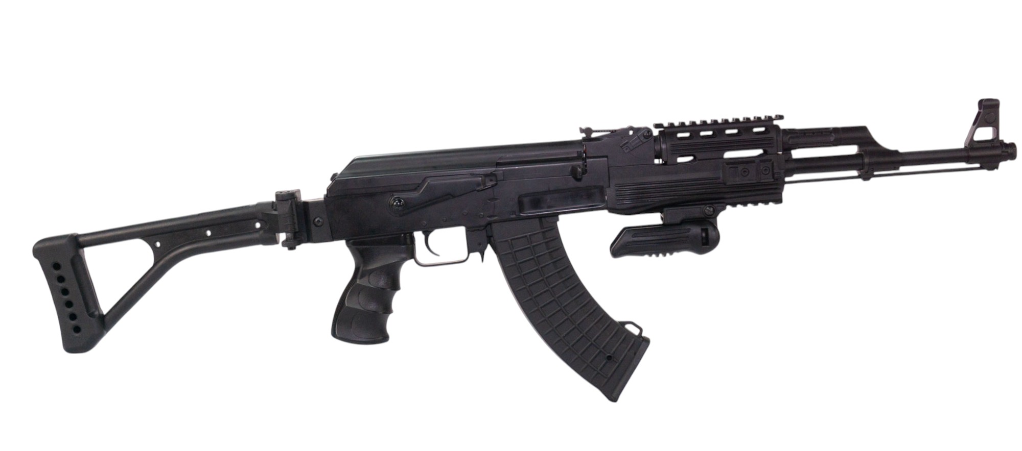 Купить Автомат Cyma АК Tactical, тактический обвес (cm028u), 115 м/с (Б/У)