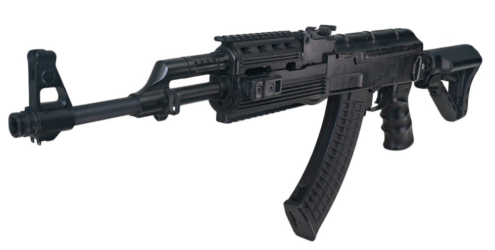 Купить Автомат Cyma АК47 Tactical, тактический обвес (cm028c), 115 м/с ...